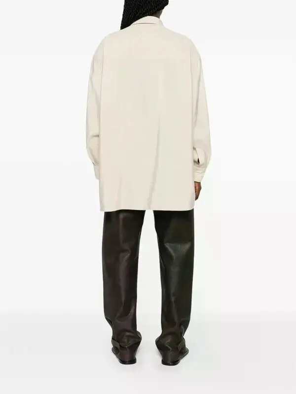 LEMAIRE Tie-neck Long-sleeve Shirt