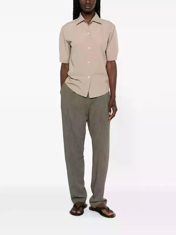 JIL SANDER Khaki Beige Cotton Boxy Fit Shirt