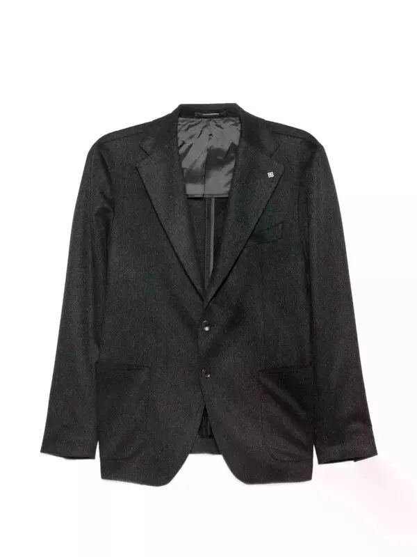 Tagliatore Single-breasted Notched-lapel Blazer - Grey