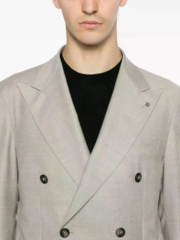 Tagliatore Double-breasted Peak-lapels Jacket