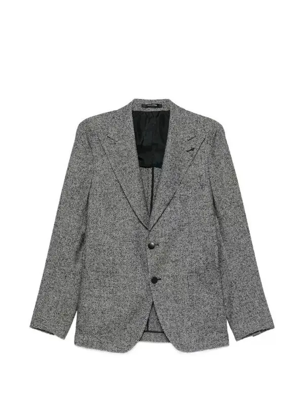 Tagliatore Houndstooth-pattern Peaked-lapel Blazer