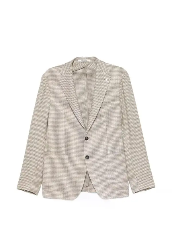Tagliatore Houndstooth-pattern Single-breasted Blazer