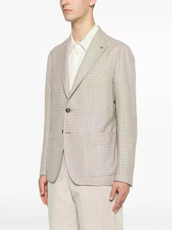 Tagliatore Houndstooth-pattern Single-breasted Blazer
