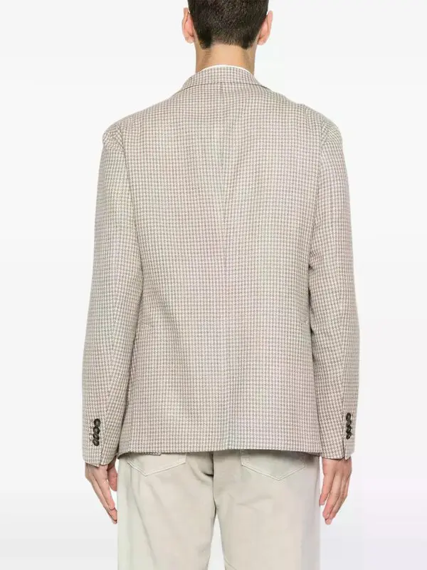 Tagliatore Houndstooth-pattern Single-breasted Blazer