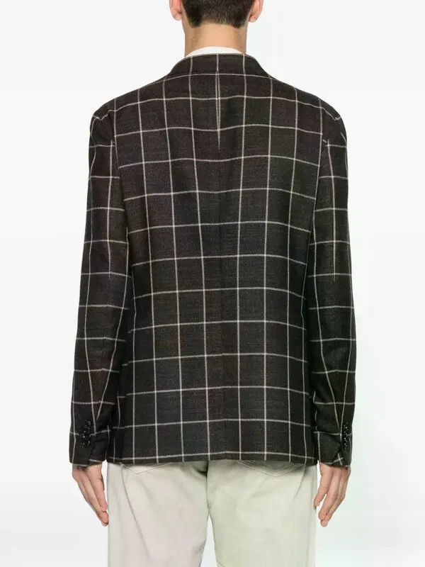 Tagliatore Check-pattern Single-breasted Blazer