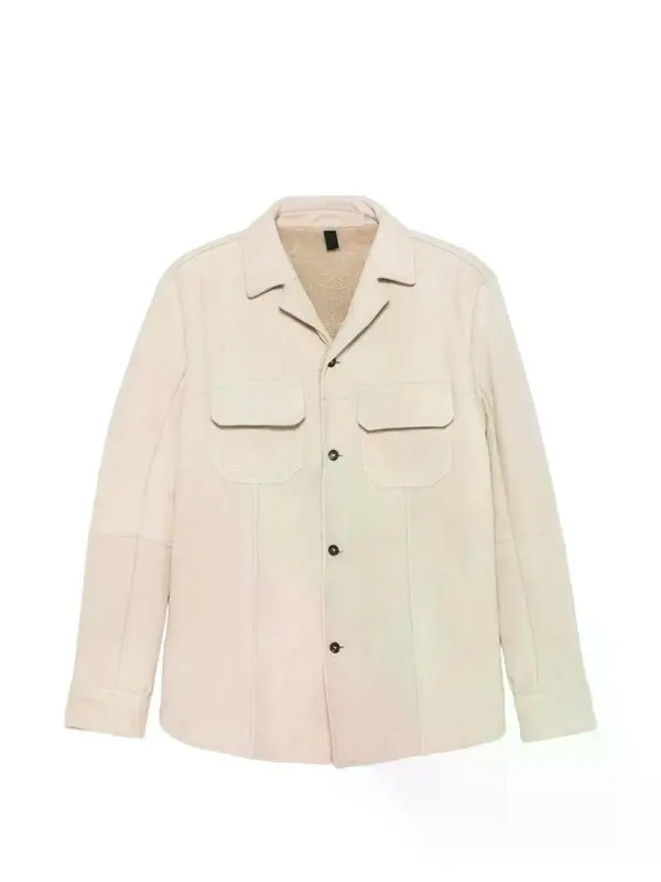 Tagliatore Cream Chest-pocket Jacket