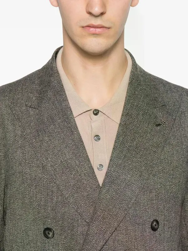 Tagliatore Double-breasted Peaked-lapel Suit - Grey