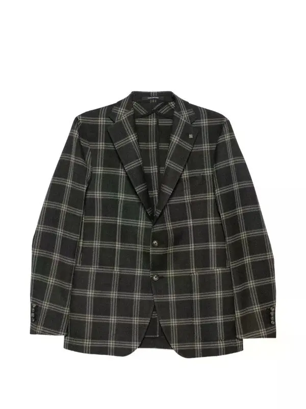 Tagliatore Check-pattern Single-breasted Blazer