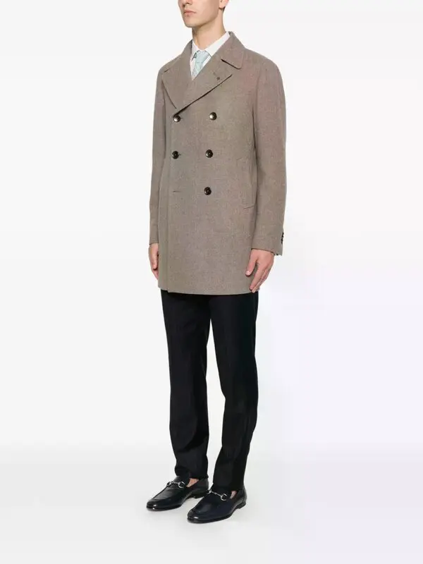 Tagliatore Double-breasted Peak Lapel Coat