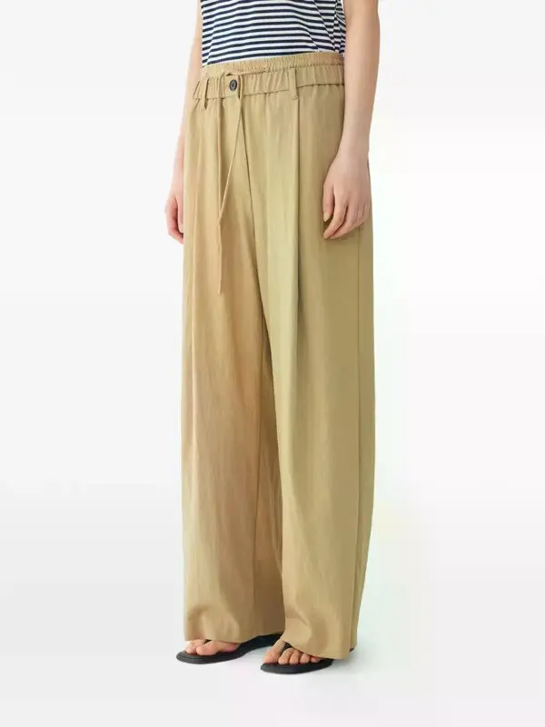 STUDIO TOMBOY Beige Drawstring Waist Trousers