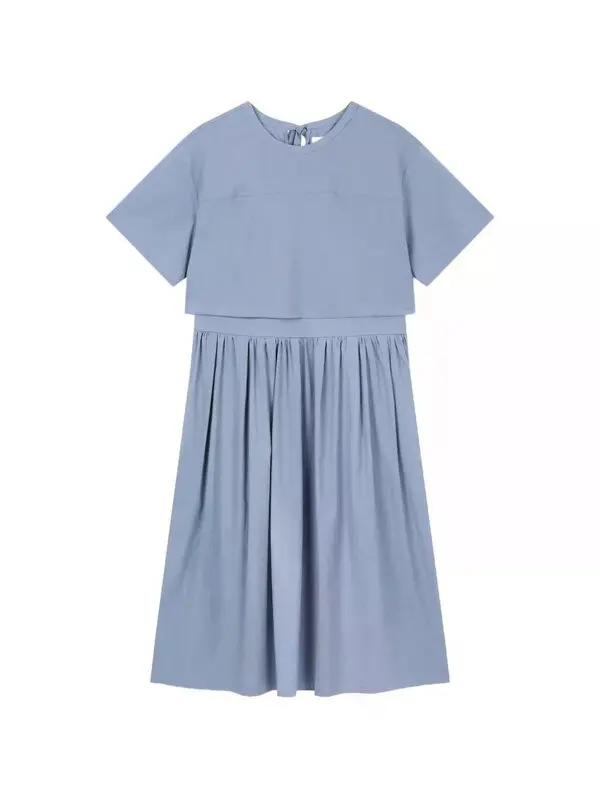 STUDIO TOMBOY Layered Short-sleeved Dress - Blue