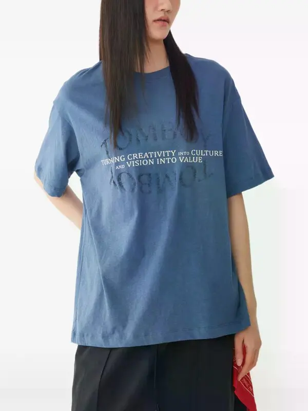 STUDIO TOMBOY Logo-print T-shirt - Blue