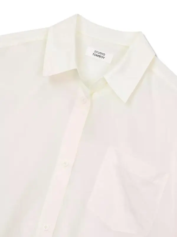 STUDIO TOMBOY Point Collar Shirt - White
