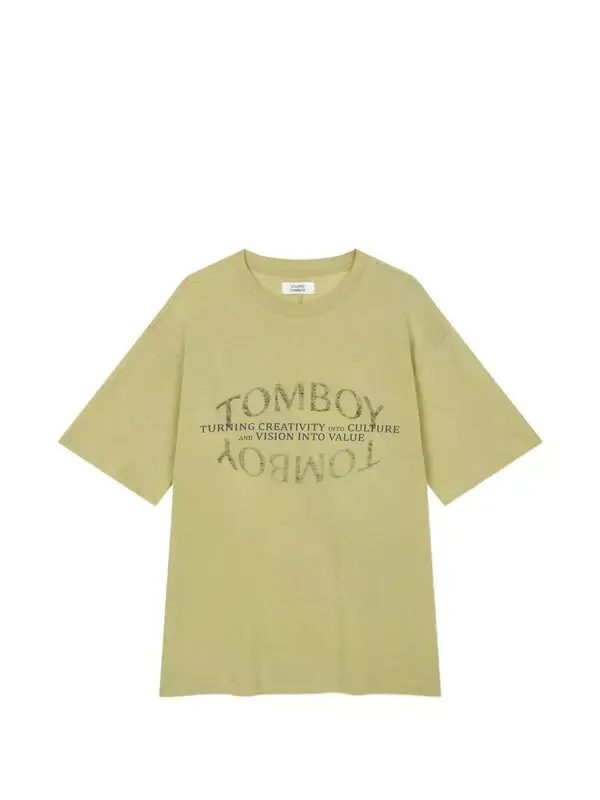 STUDIO TOMBOY Logo Print T-shirt - Green