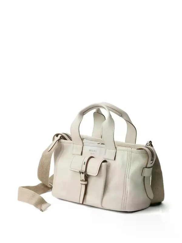 Prada Route Medium Leather Tote Bag