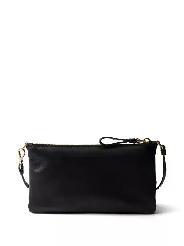 Prada Nappa Leather Zipper Pouch - Black