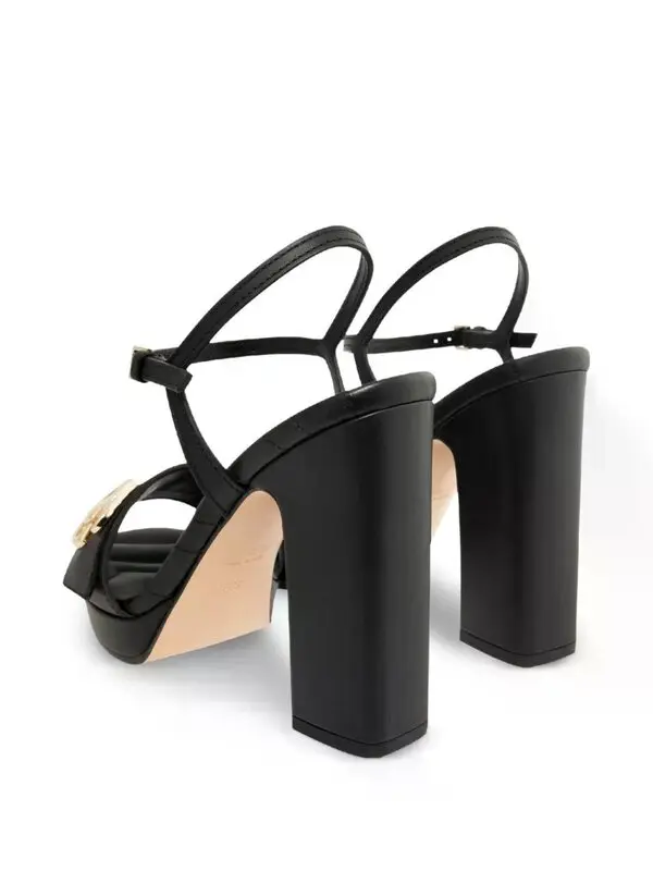 Gucci Double G Leather Sandals
