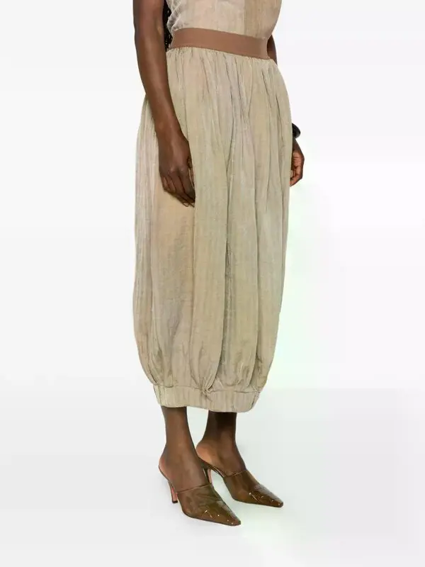 UMA WANG Gwen Balloon-hem Maxi Skirt - Brown
