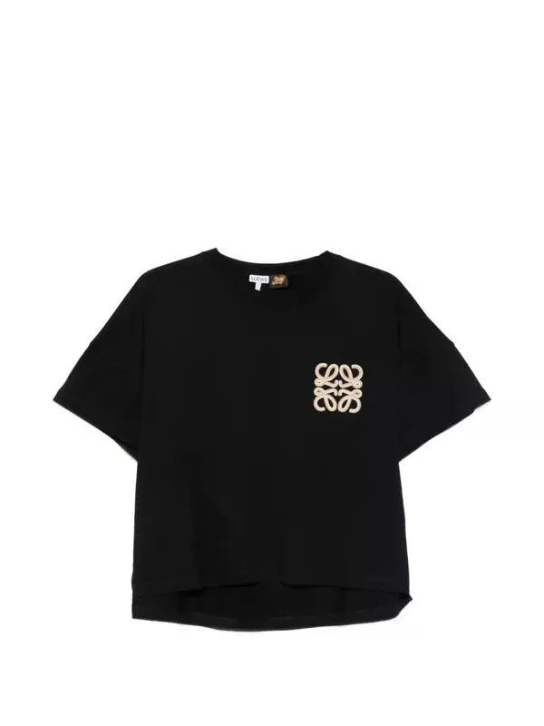 Loewe X Paula's Ibiza Anagram Embroidered T-shirt - Black