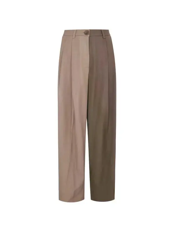 Bouguessa Zelda Two-tone Pleated Trousers