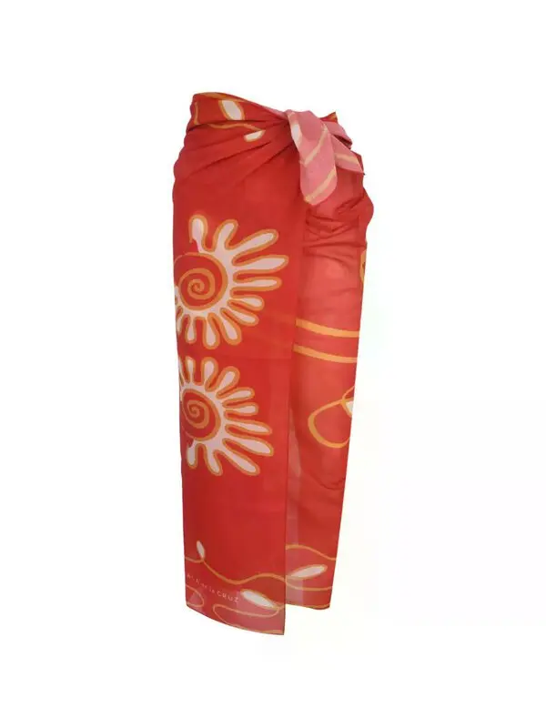 CALA DE LA CRUZ Floral Print Sarong