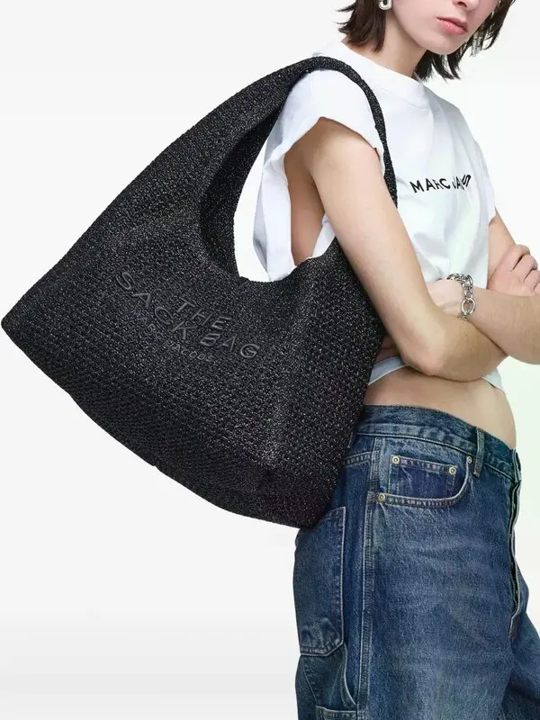 Marc Jacobs The Sack Bag Crochet Tote Bag - Black
