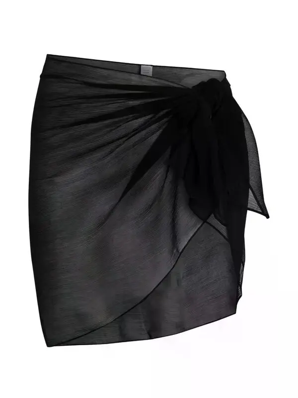 AWAY THAT DAY Sicily Knot-detail Sarong - Black