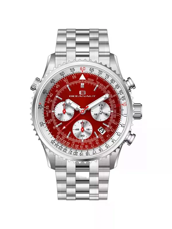 OCEANAUT Flight 46mm Watch - Red