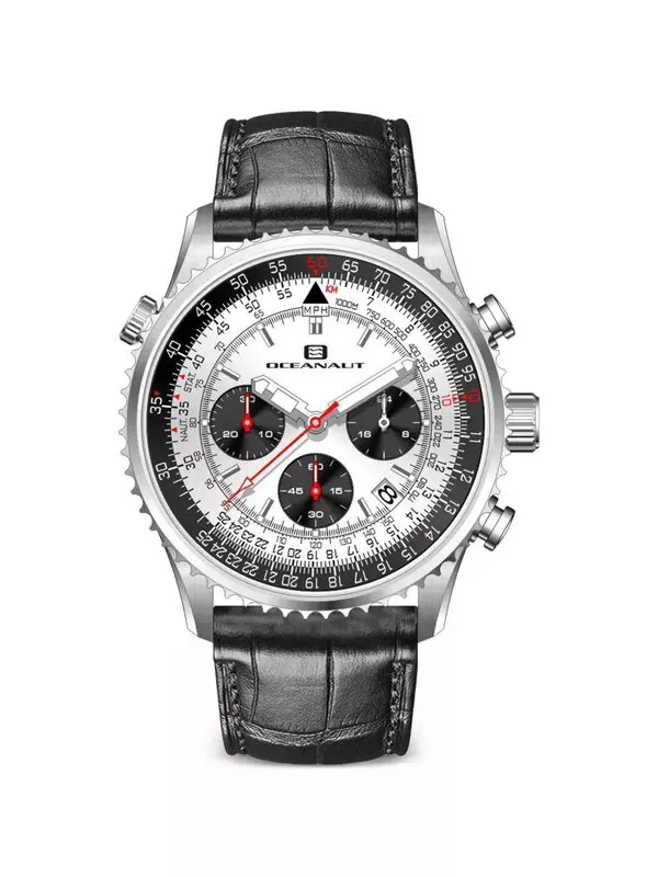 OCEANAUT Flight 46mm Watch - Silver