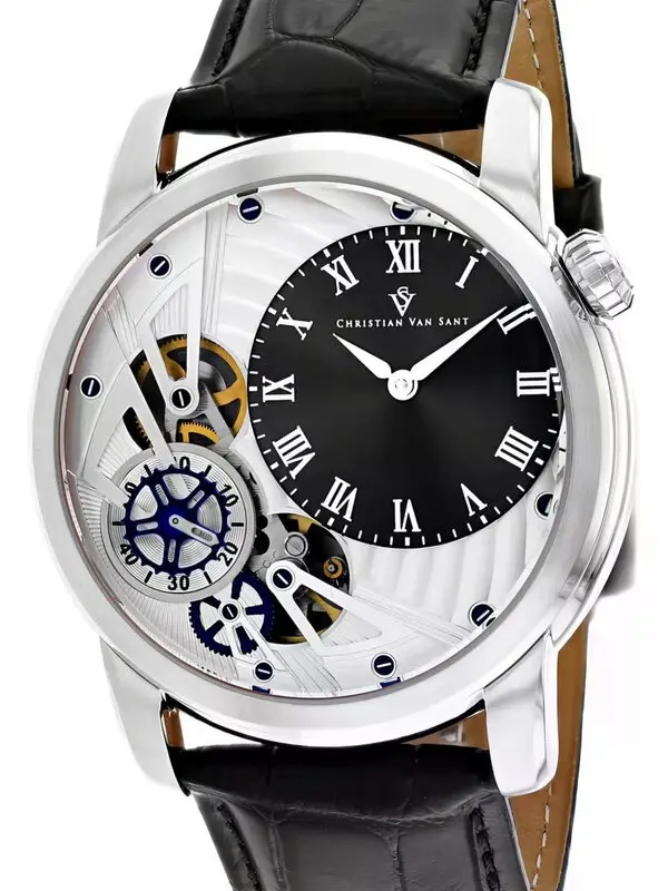 CHRISTIAN VAN SANT 46mm Skeleton Dial Quartz Chronograph Watch