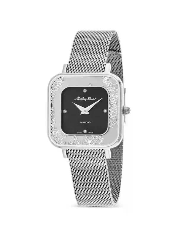 MATHEY TISSOT Gemina Watch With Crystal-embellished Bezel - Black