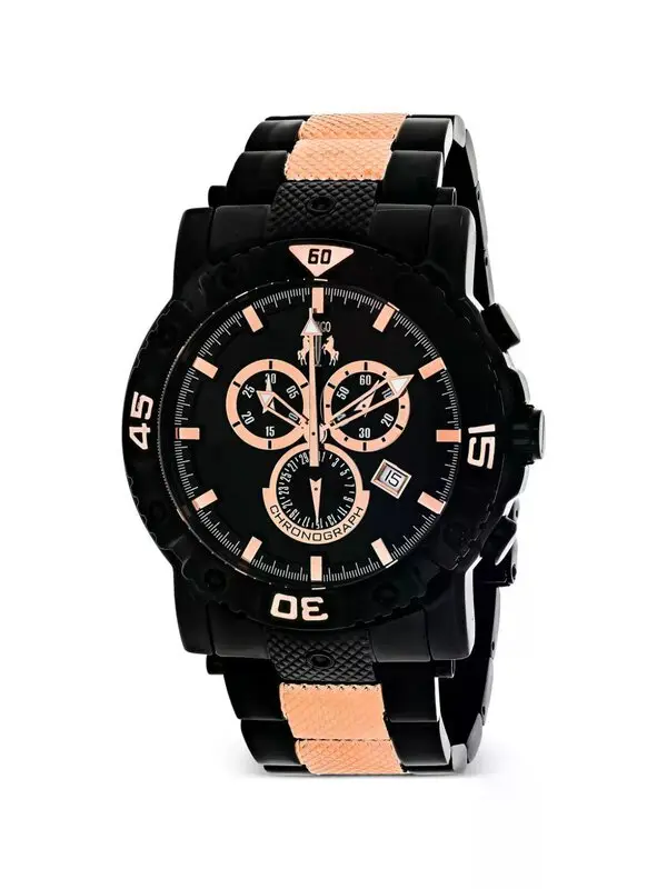 JIVAGO Titan 47mm Chronograph Watch - Black