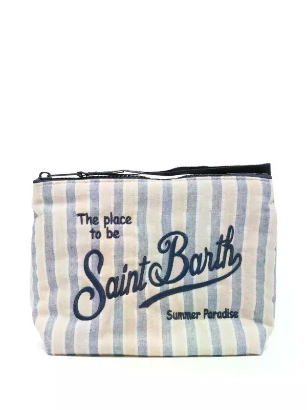 MC2 SAINT BARTH Aline Striped Clutch Bag