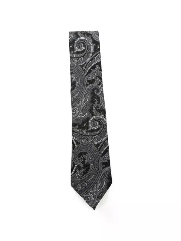 GABRIELE PASINI Paisley Neck Tie - Grey