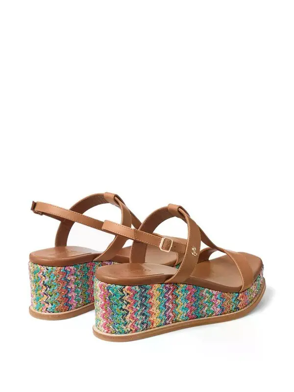 JIMMY CHOO Theia Wedge Heeled Sandals - Brown