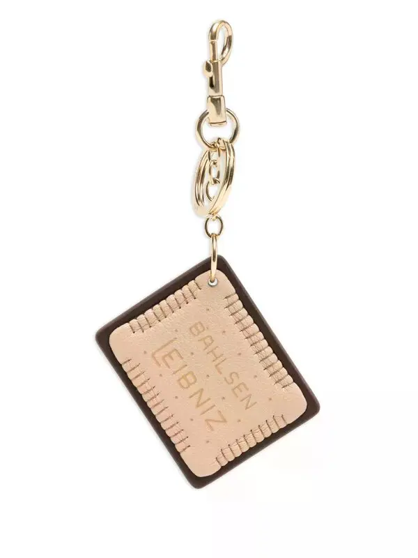 ANYA HINDMARCH Leibniz Keyring - Brown