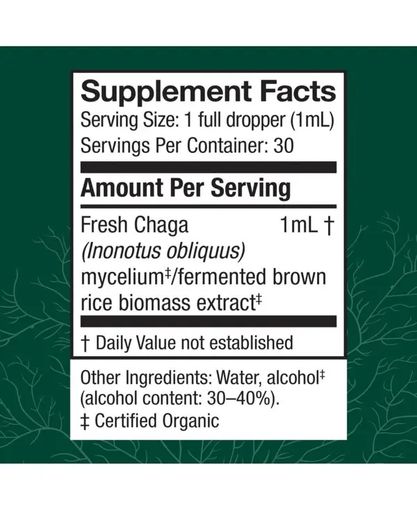 Host Defense Chaga Extract Immune System Support Supplement Chaga Mushroom For Antioxidant Activity Support