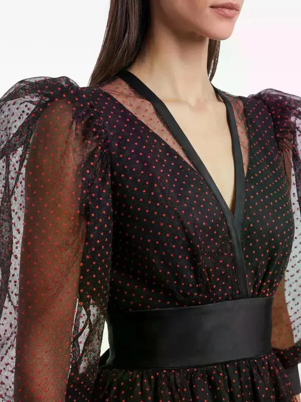 GATTINOLLI BY MARWAN Gattinoli Marwan Polka-dot Gown Dress
