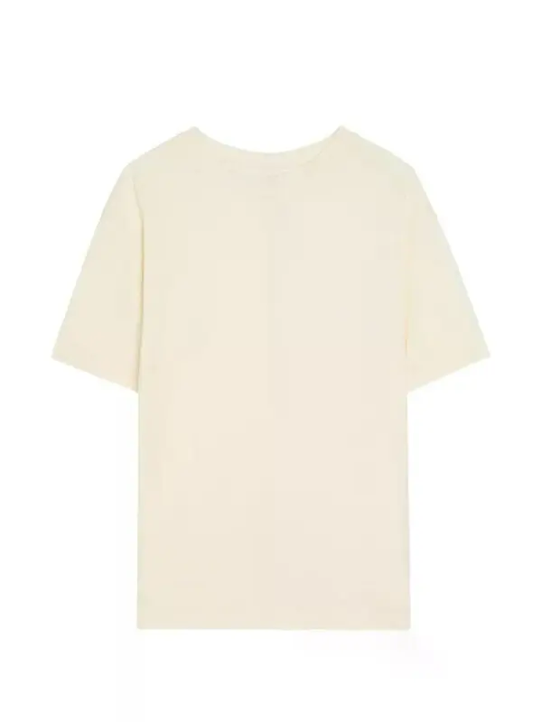 Another Tomorrow Crew Neck Short Sleeve T-shirt - Neutrals