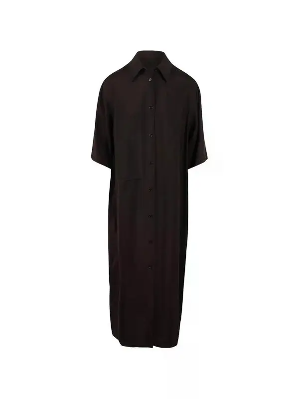 Christian Wijnants Short Sleeve Shirt Dress - Brown