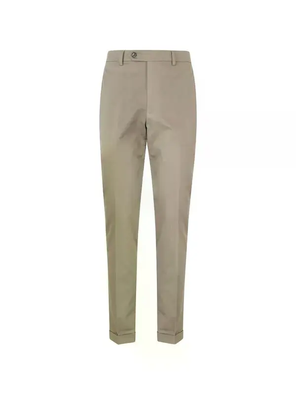 BERWICH Pressed Crease Turn-up Trousers
