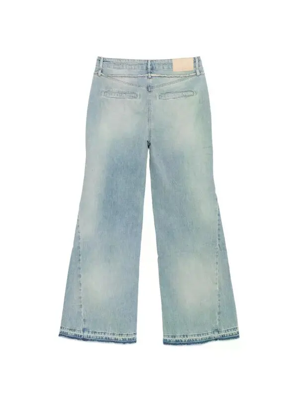 LUISA CERANO Panelled Jeans With Frayed Edges