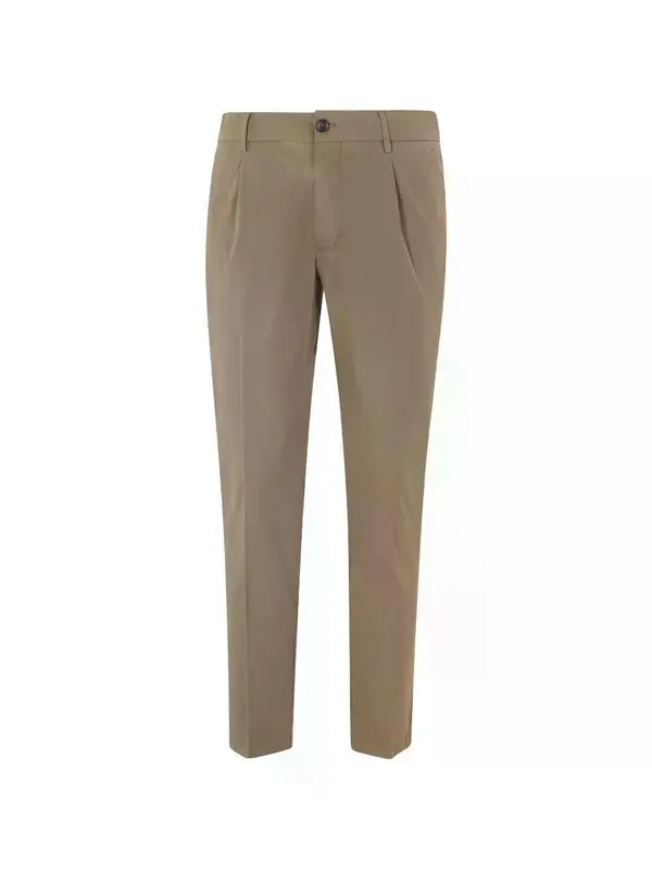 BE ABLE Pleated Tapered-leg Trousers - Neutrals