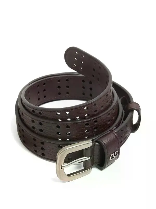 Valentino Garavani Mini Vlogo Signature Belt - Brown
