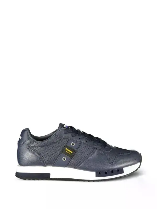 BLAUER. Perforated Leather Sneakers