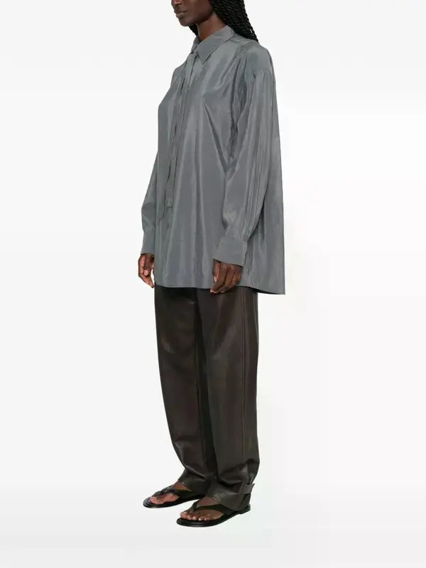 LEMAIRE Shimmering Finish Point Collar Shirt