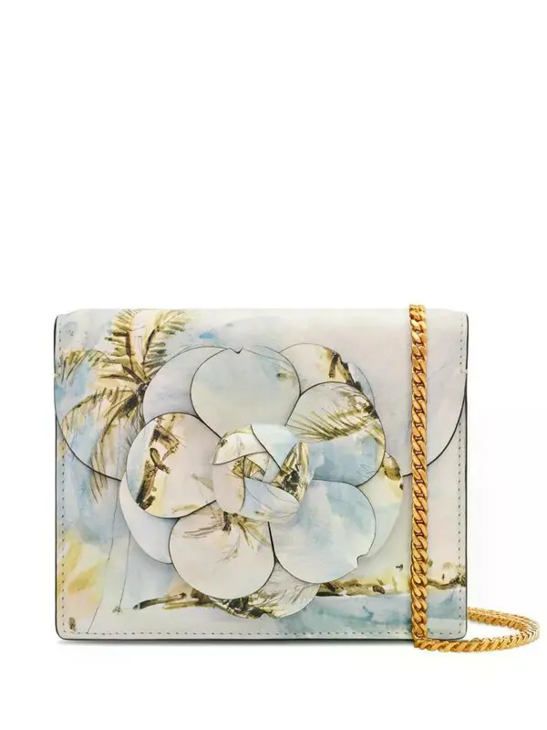Oscar De La Renta Dominican Landscape Mini Tro Bag - Neutrals