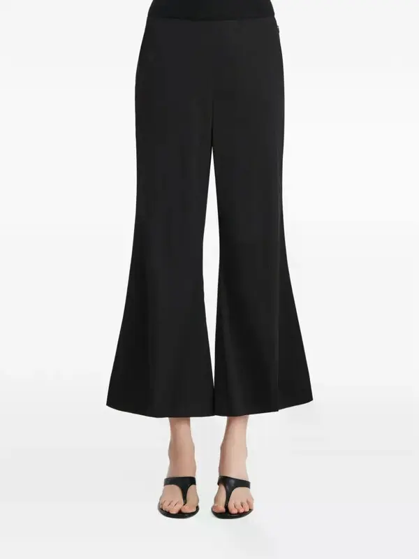 Khaite Walter Flared Trousers - Black