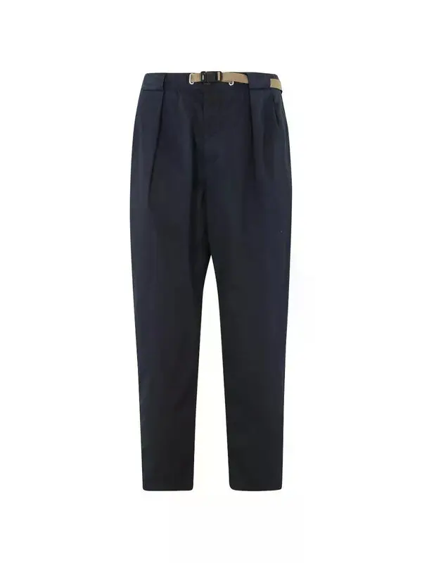 WHITE SAND Belted Pleated Trousers