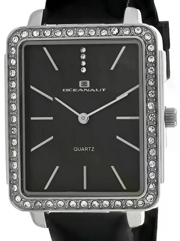 OCEANAUT Adorn Crystal-bezel 44mm Watch - Black